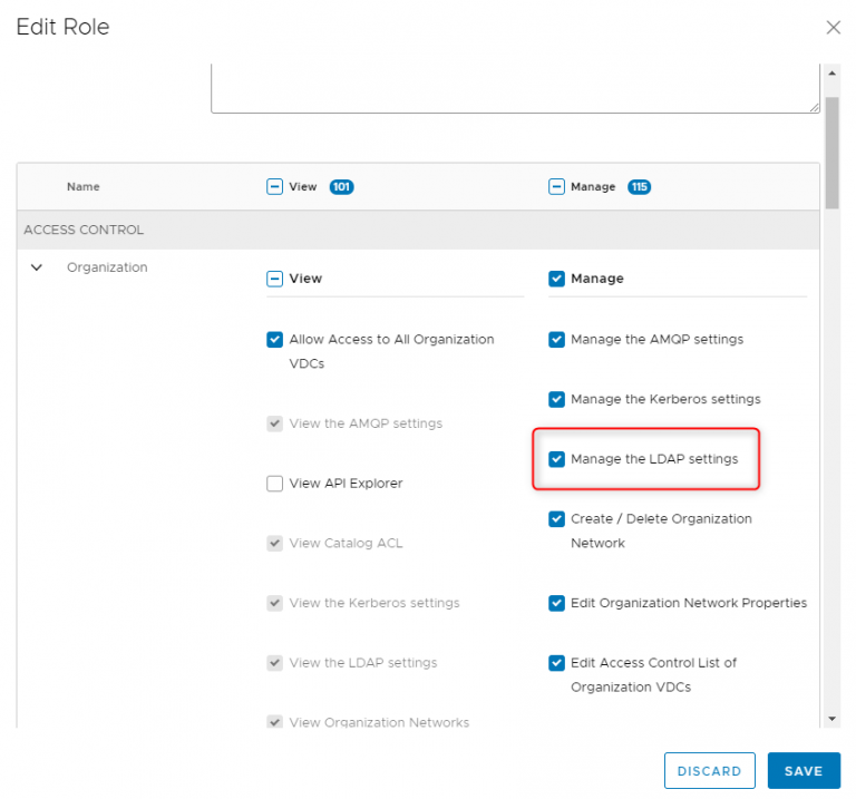 How to fix the Edit role issue in VCD 10.1.x - vCloud Vision