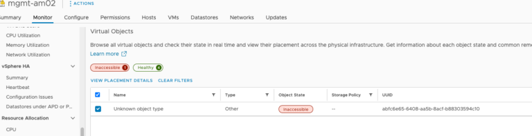 How To Remove Vsan Inaccessible Objects Vcloud Vision