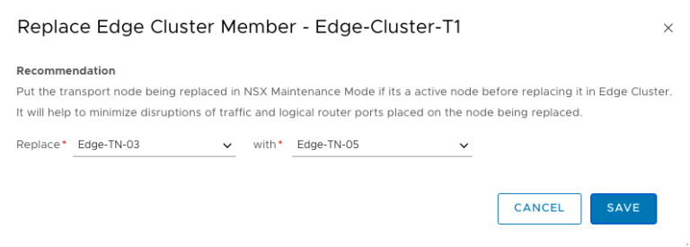 NSX Edge Transport Node upgrade gone wrong - vCloud Vision